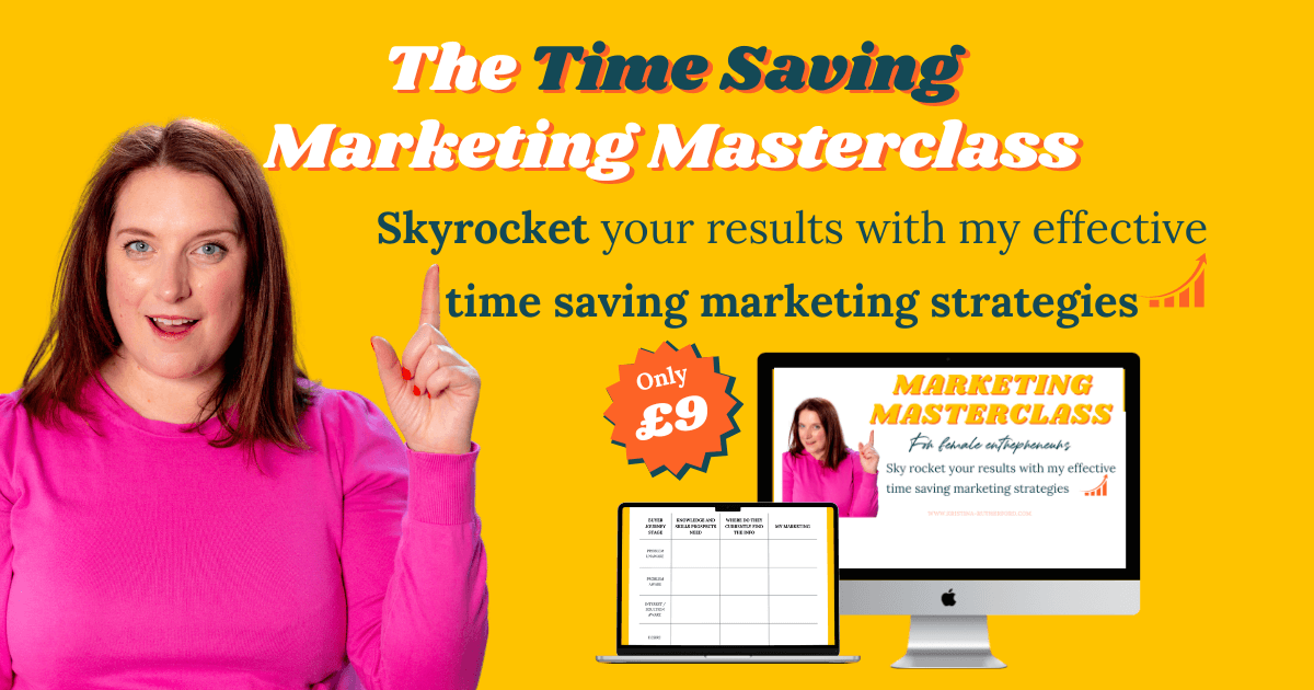 Time Saving Marketing Masterclass for Female Entrepreneurs