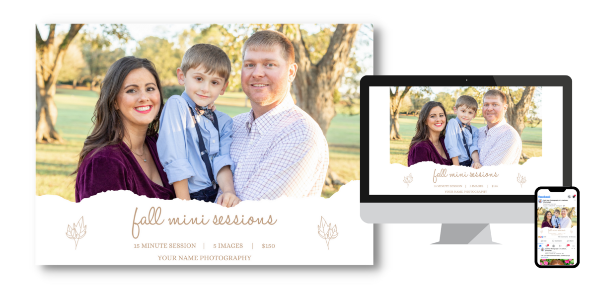 Photography Mini Session Ad Templates