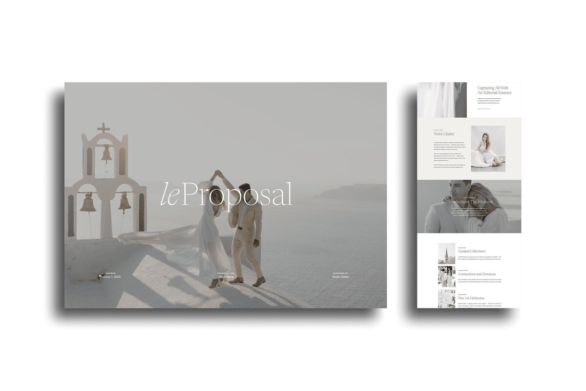 Wedding Photography Client Proposal Template - Salted Pages Wedding Photography Client Proposal Template - Salted Pages