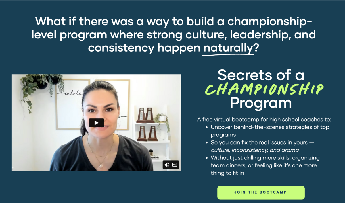 4-Day 'Secrets Of A Championship Program' Bootcamp | The Elite Competitor