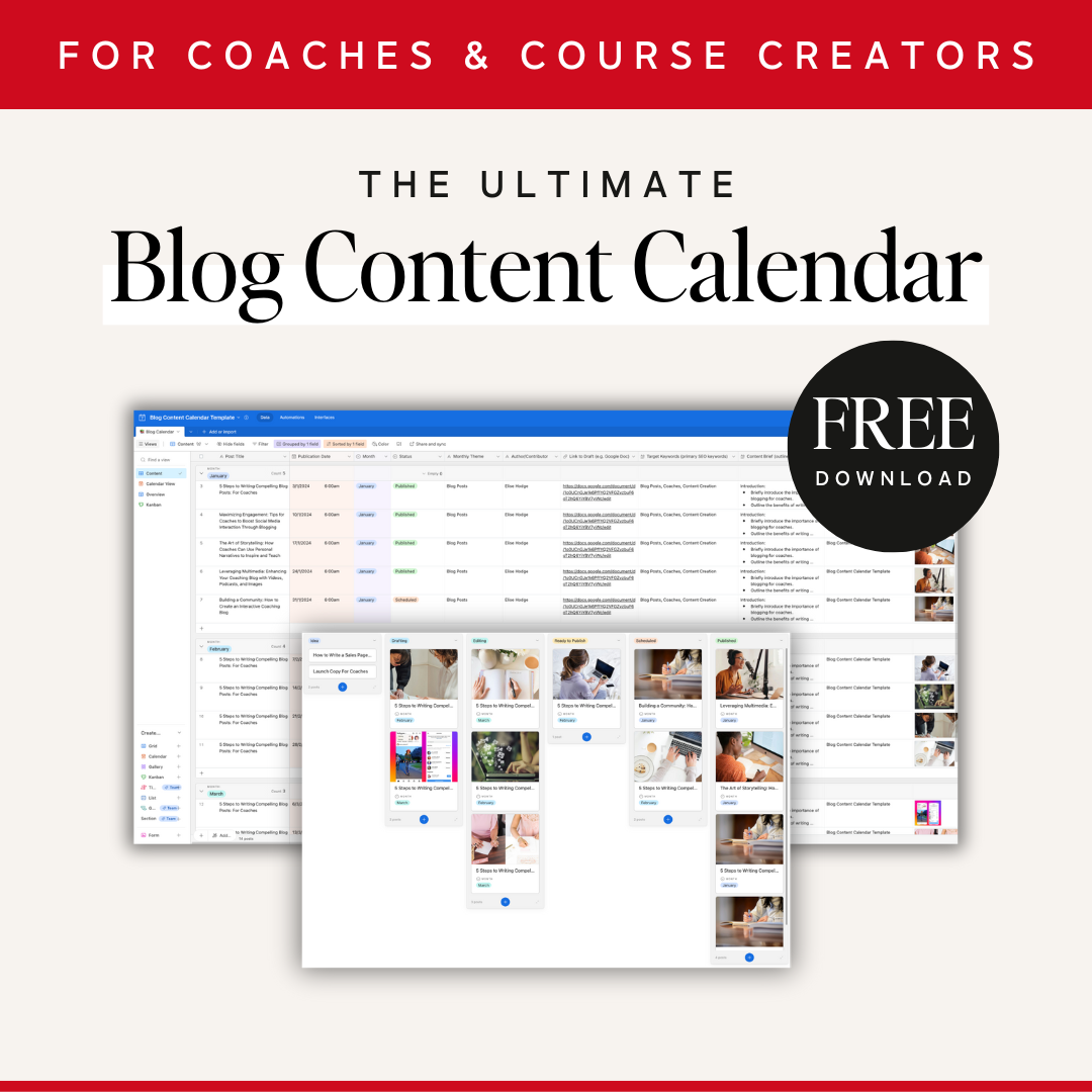The Ultimate Blog Content Calendar