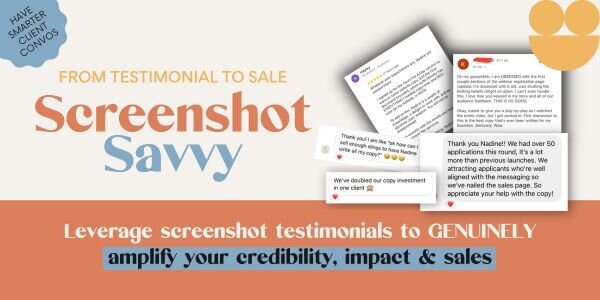 Screenshot Testimonial Tips | Swipe now | Nadine Nethery