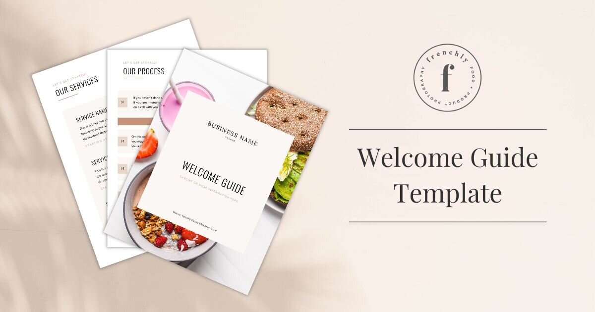 Welcome Guide Template by Frenchly Photography