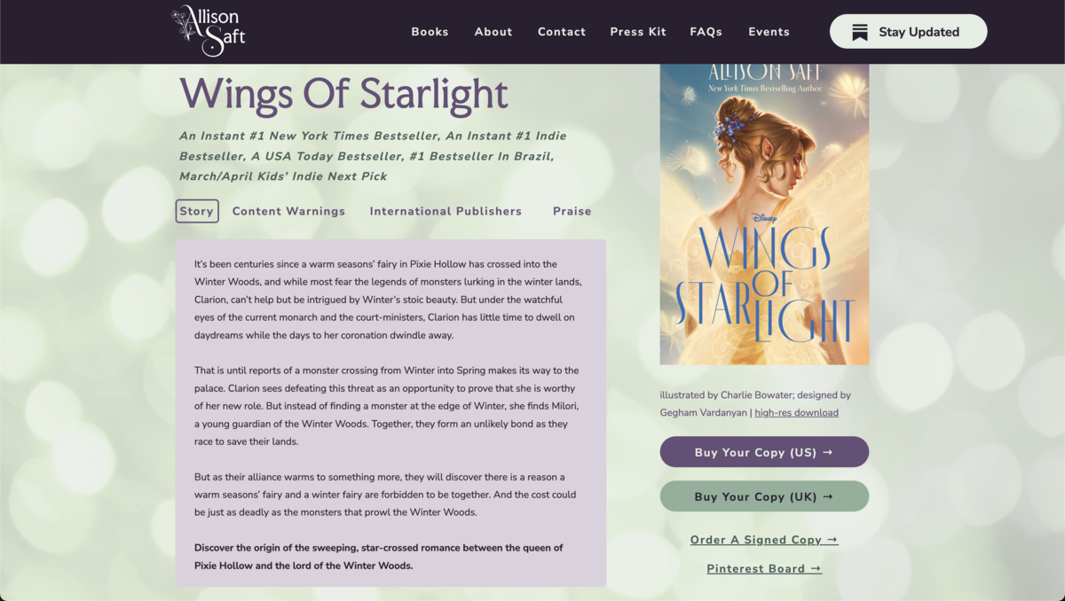 Wings of Starlight by Allison Saft
