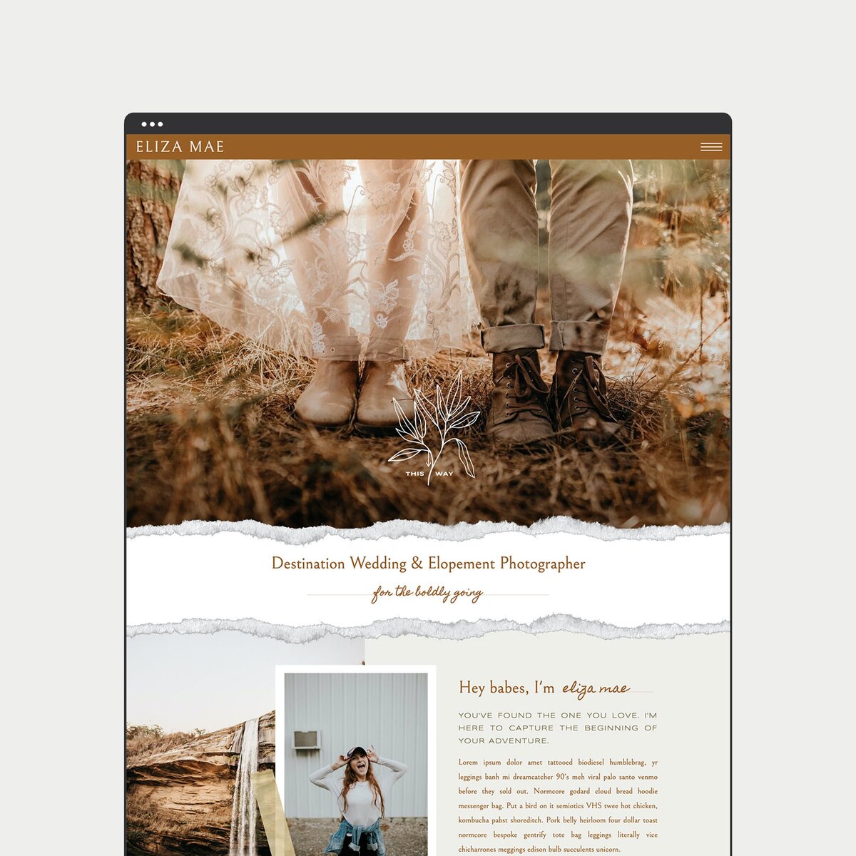 Eliza Mae Showit Website Template | Lauren Rich Creative
