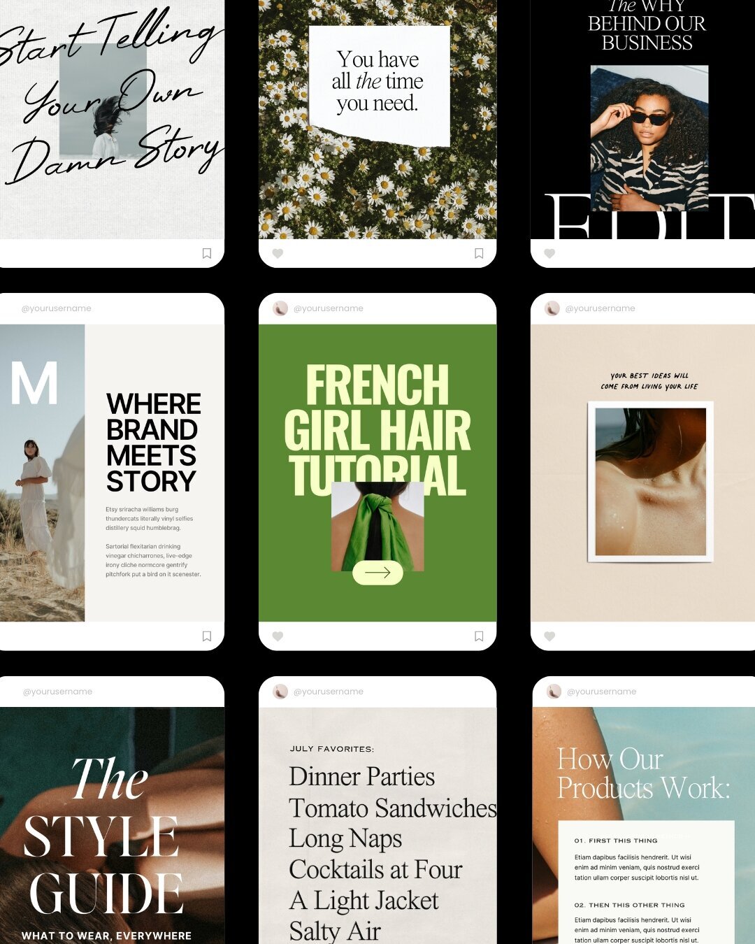 Free Canva Templates - Tonic Site Shop