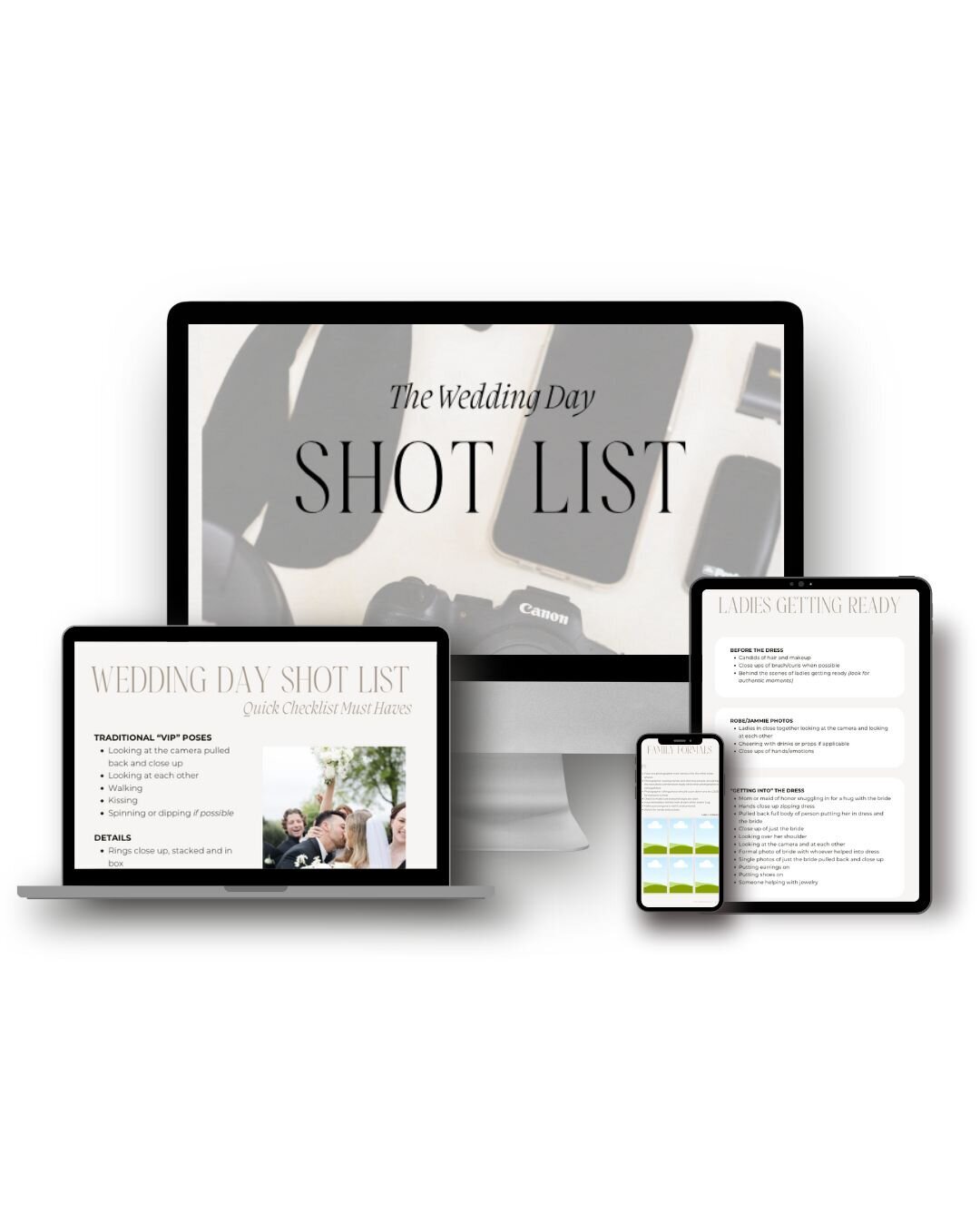 Wedding Day Must-Have Photos & Moments Shot List