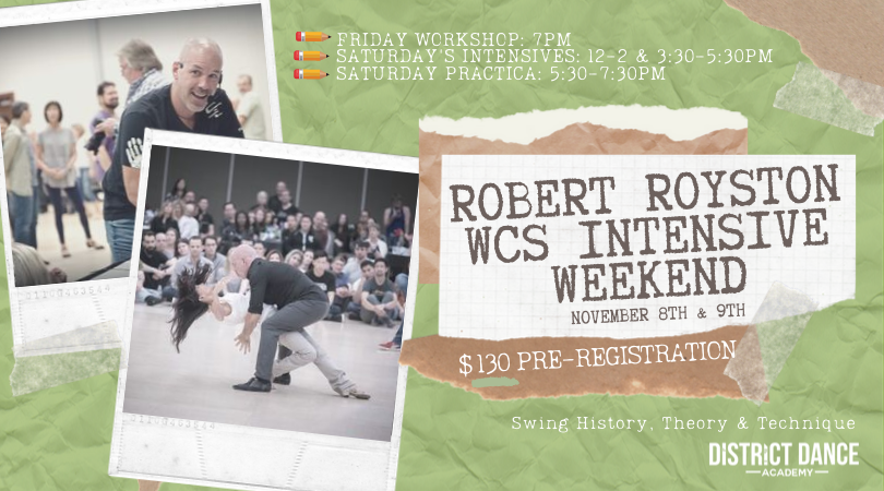 District Dance Academy | Robert Royston WCS Intensive Weekend | Reserve ...