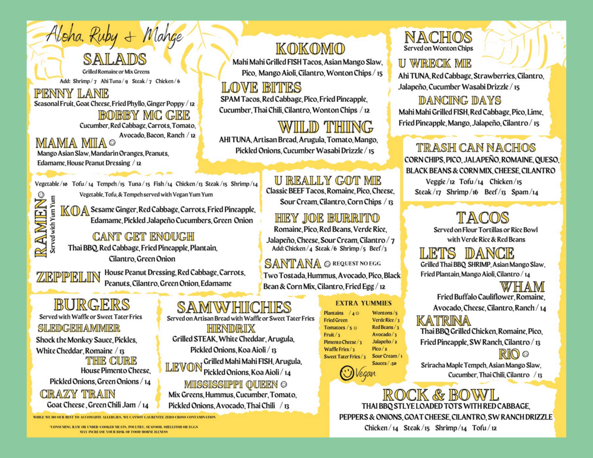 Cafe Koa Southport NC restaurant, food alcohol coffee vegan