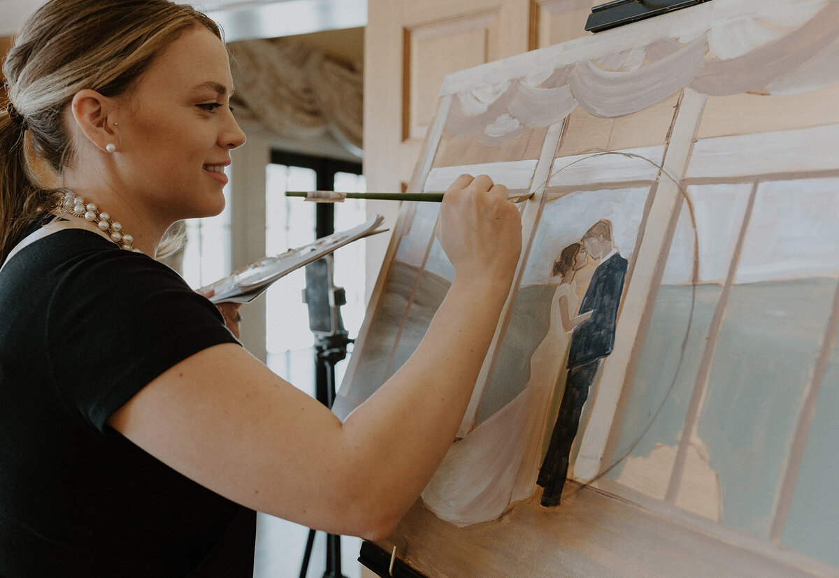 Colorado Live Wedding Painter Olivia Andruss Art Denver