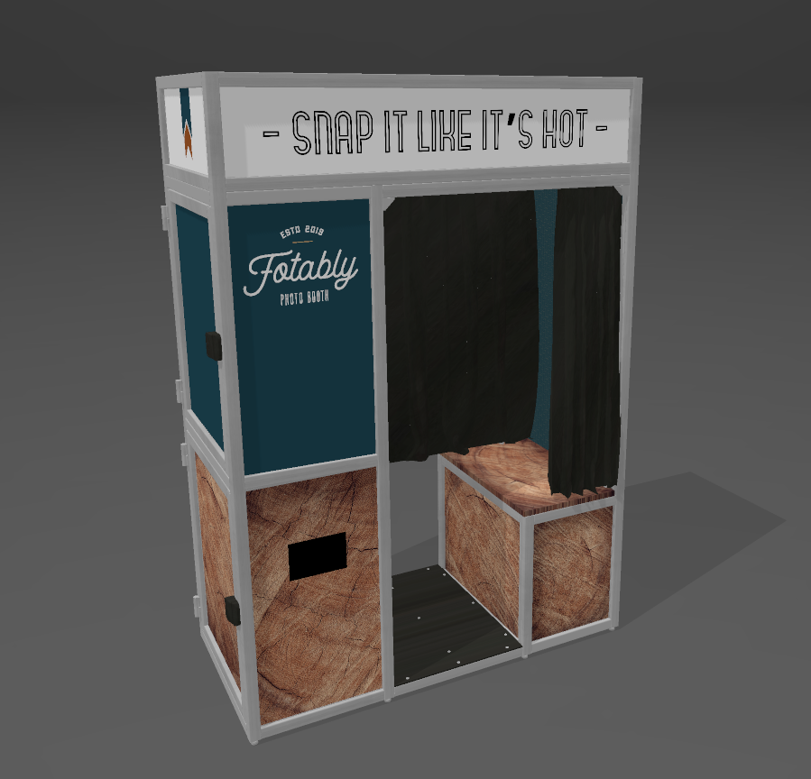 Classic Enclosed Photo Booth Rentals Installations | Fotably