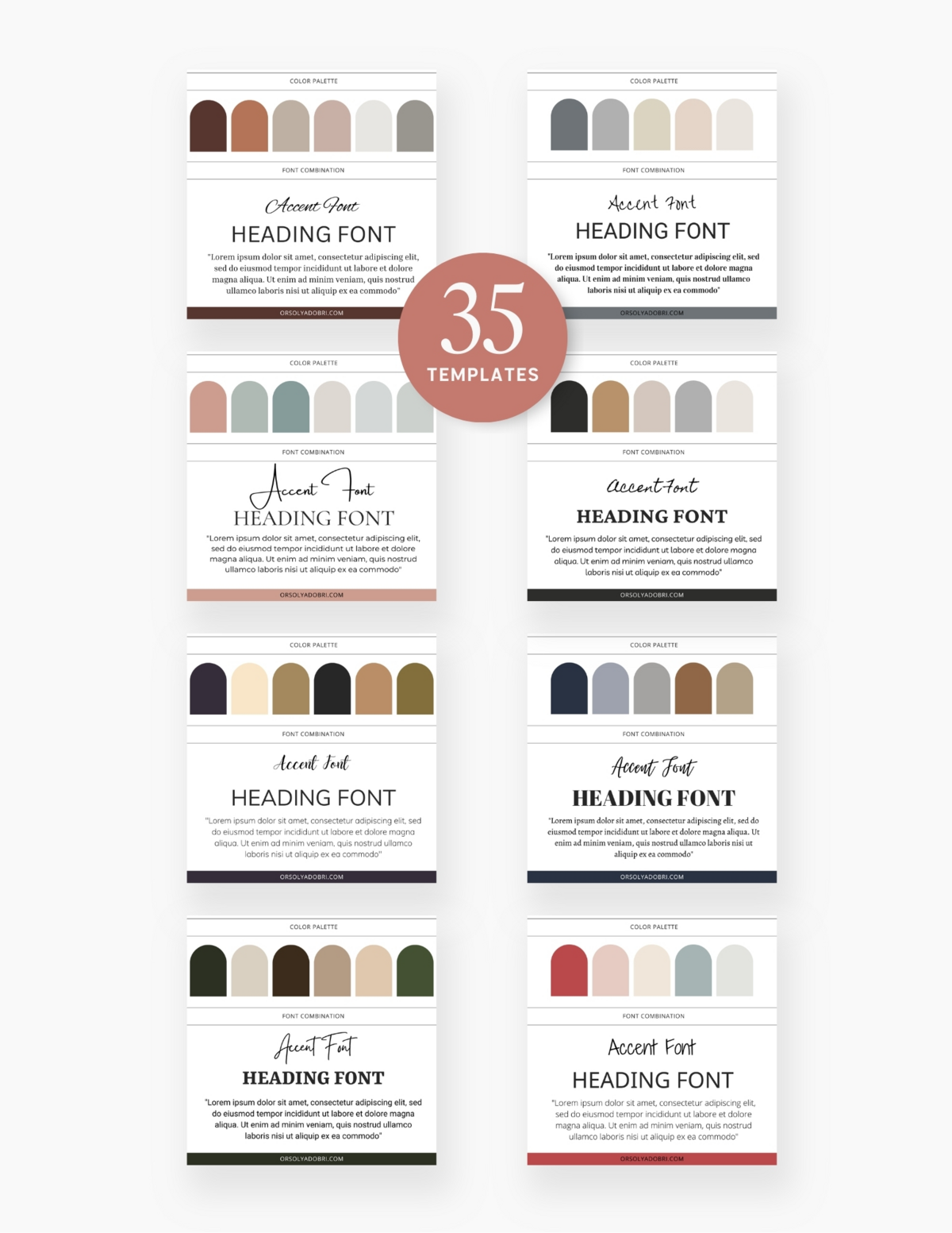 Free Font & Color Palette Collection | Orsolya Dobri