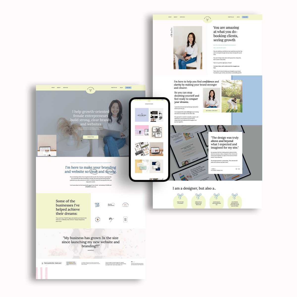 Bo Shin Design | Branding and Showit Website Design