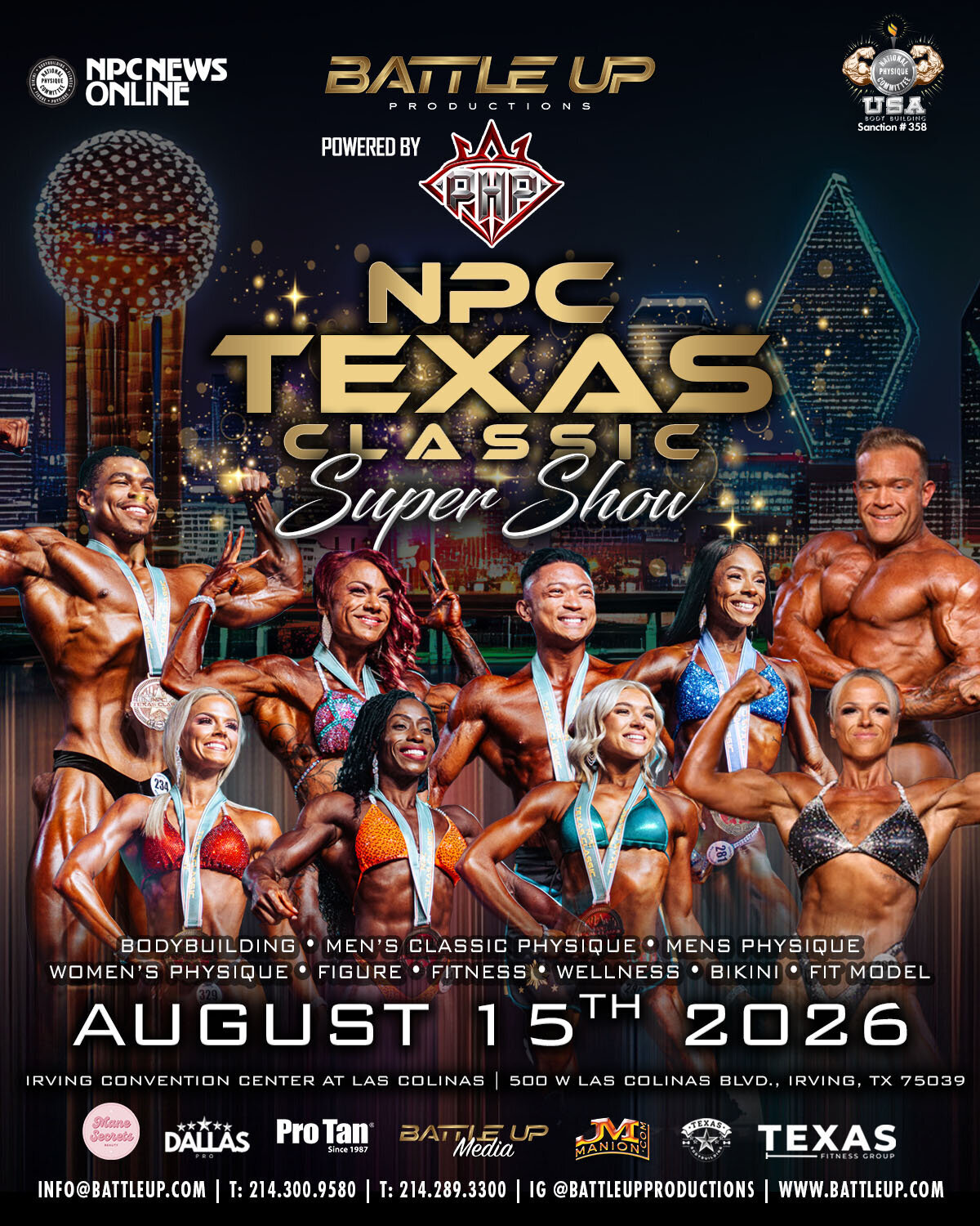 BATTLE UP PRODUCTIONS | NPC TEXAS BODYBUILDING SHOW