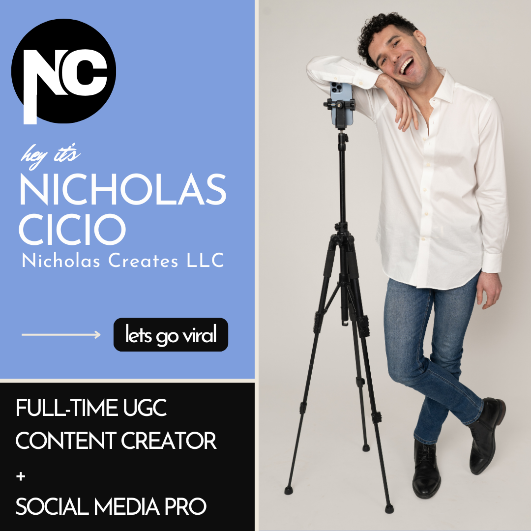 Nicholas Cicio | Male UGC Content Creator - Nicholas Creates