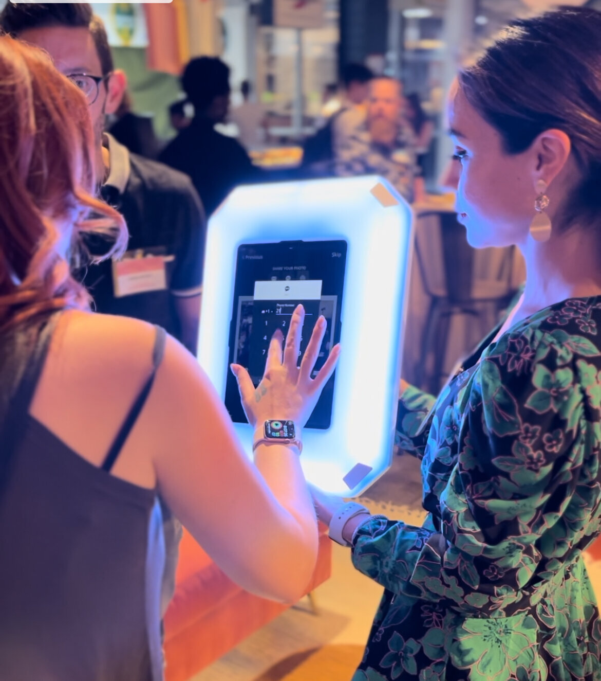 Roaming Booth moving with your event, Philadelphia rentals.