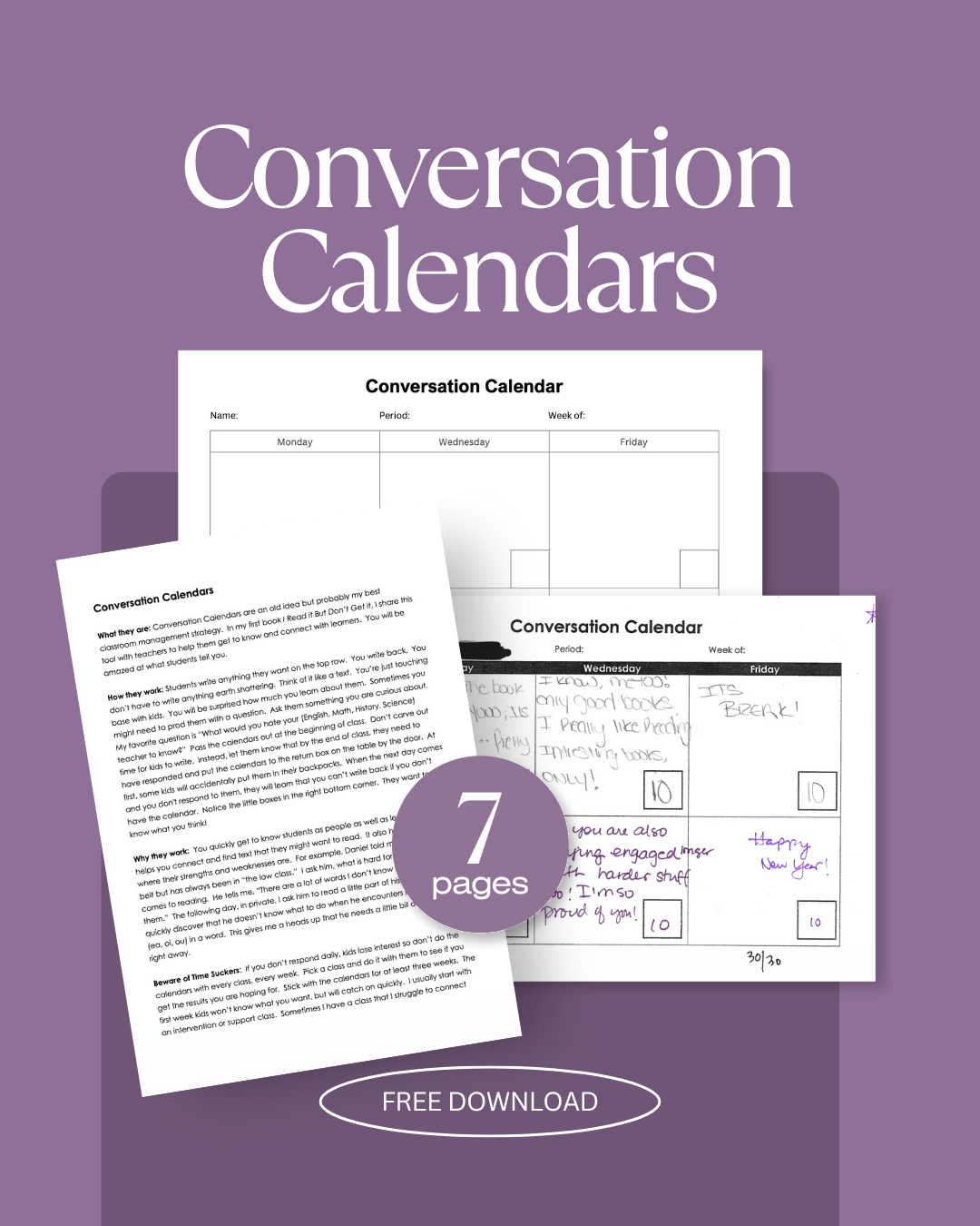 Conversation Calendars by Cris | Tovani Group