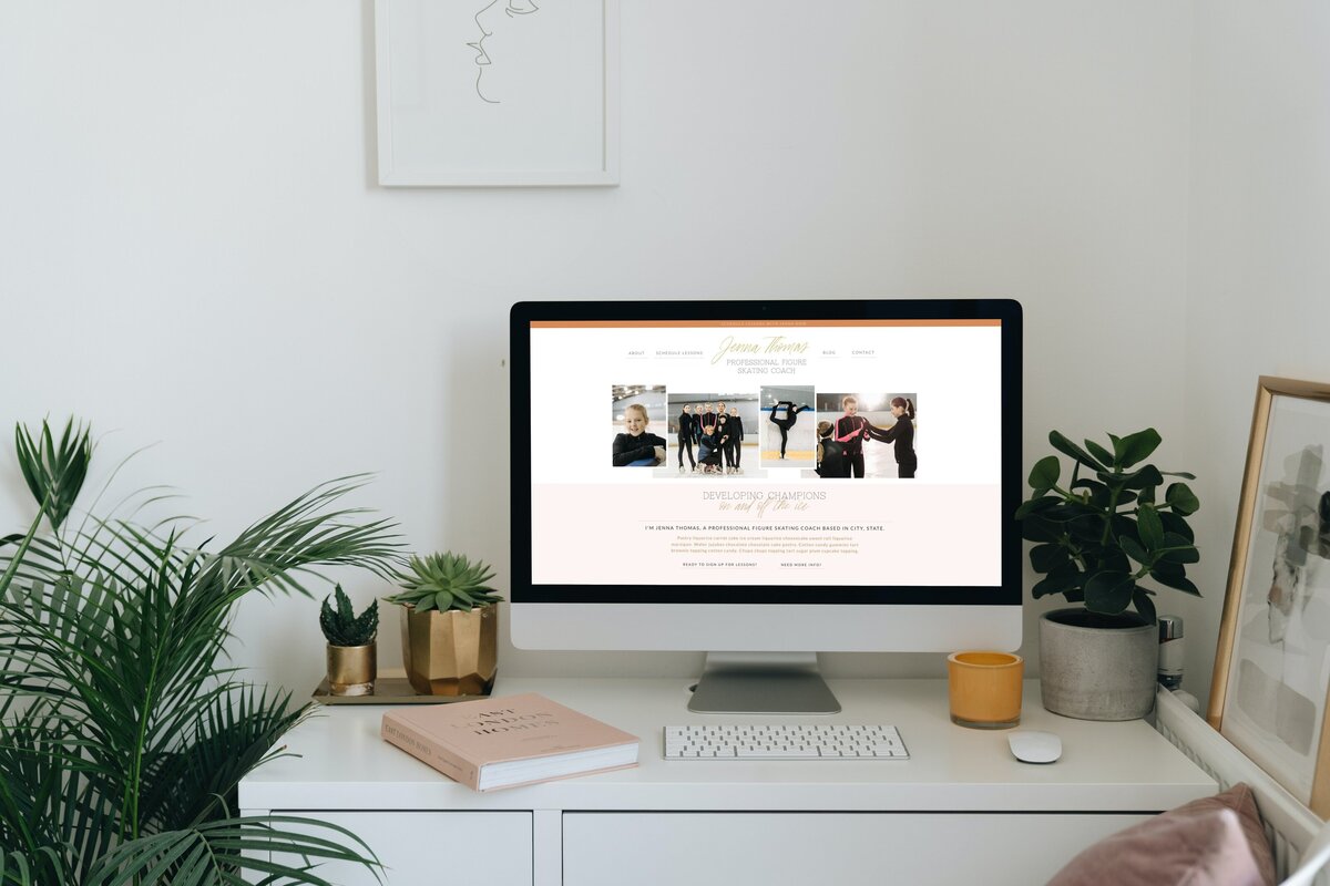 Elite Website Template for Figure Skating Coaches