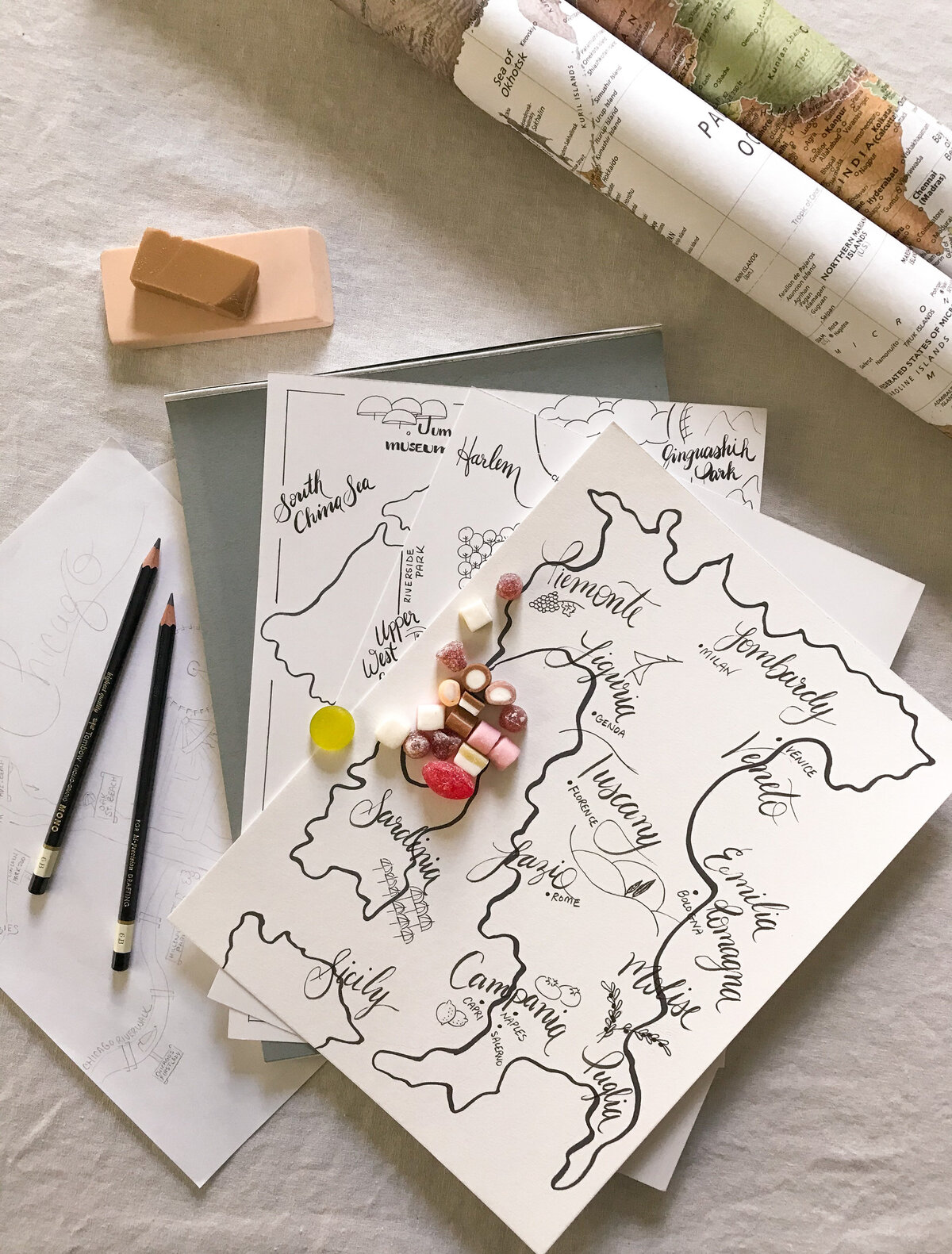 Custom Travel Map Creation | Lindsey Prompted
