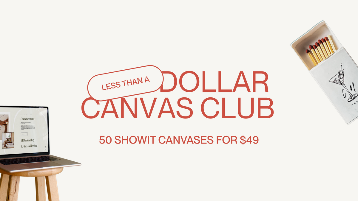 Dollar Canvas Club – 50 Showit Canvases for $49