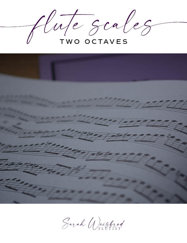 Two Octave Scales Freebie | Sarah Weisbrod, Flutist