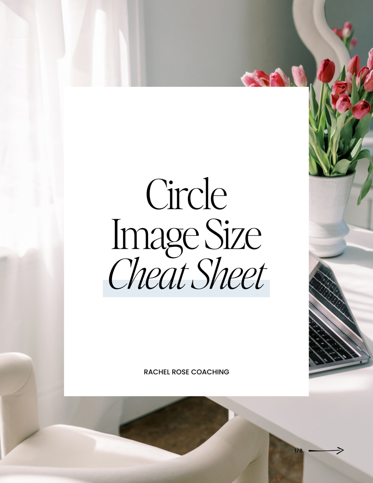 The Circle Image Size Cheat Sheet! | Rachel Rose Coaching