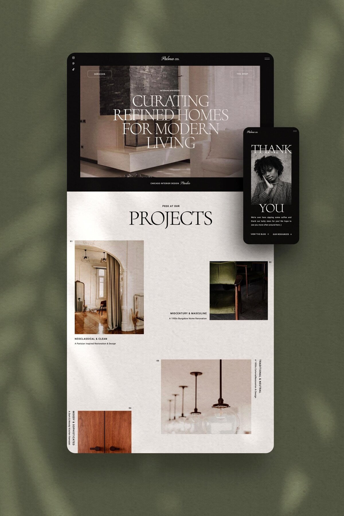 You're a Modern & Editorial Maven! | Saffron Avenue | Showit Template ...