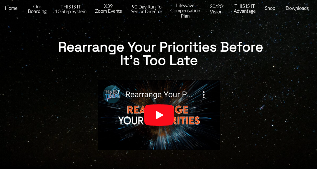 THIS IS IT Team Advantage | Rearrange Your Priorities