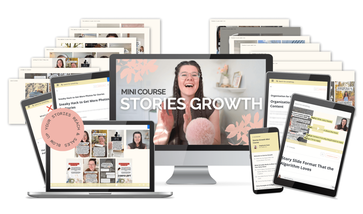 Stories Growth Mini Course by Stephanie Kase Education