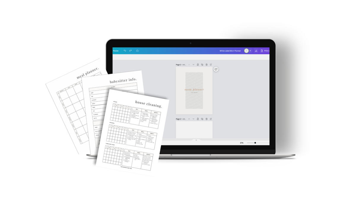 White Label Mom Planner