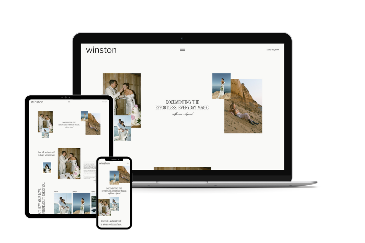 Winston | Fully Customizable Website Template