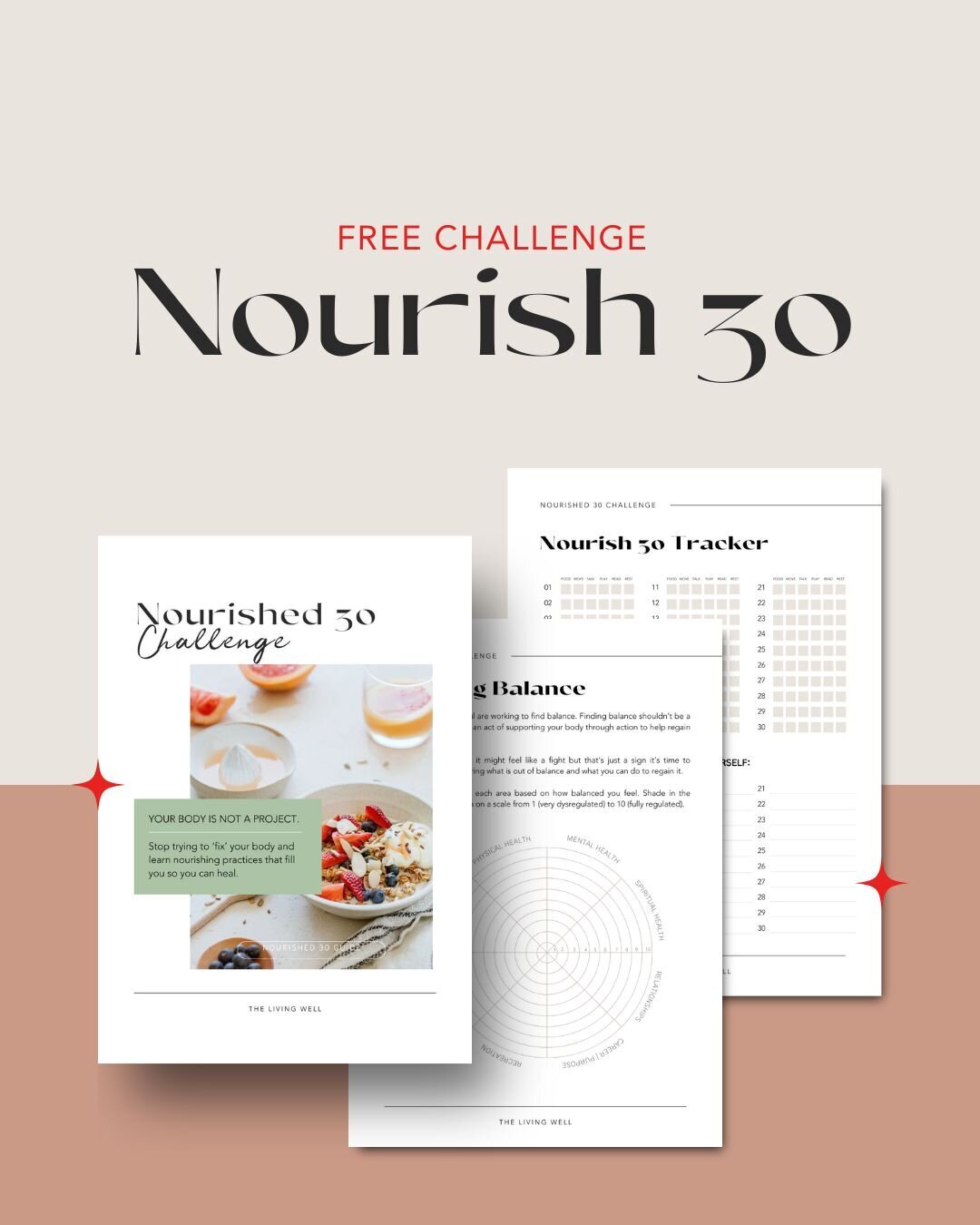 Nourish 30 Challenge The Living Well