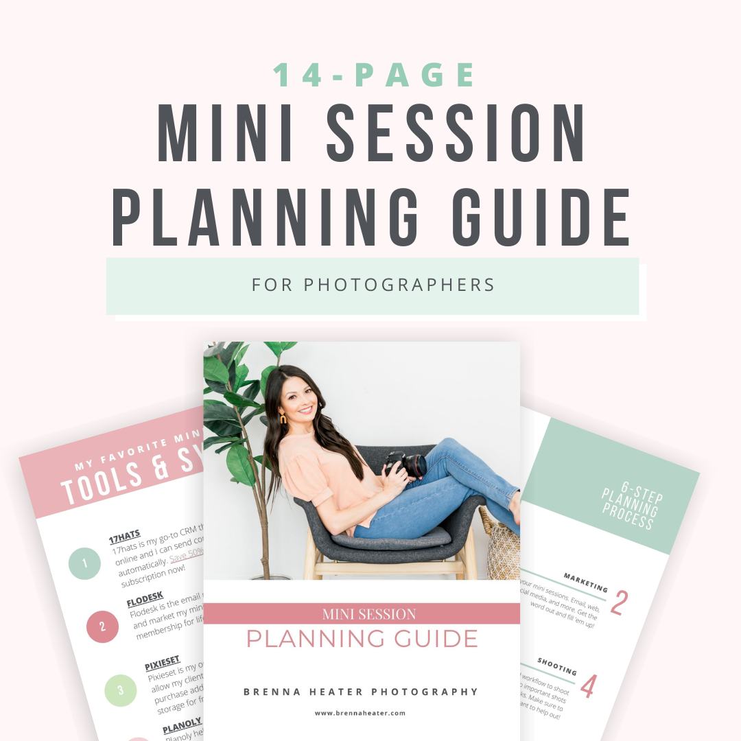 Brenna Heater's FREE Mini Session Planning Guide