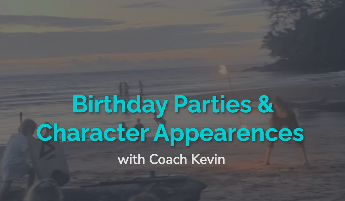 Birthday Parties & Character Visits | Kevin Tiess. Kauai Kids Events