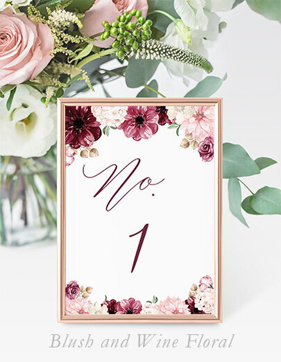 wedding reception dinner table numbers