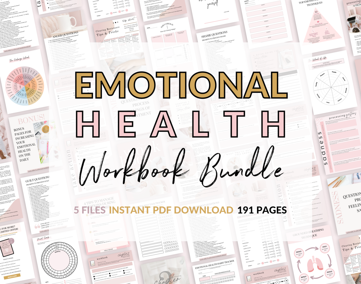 Emotional Renewal Bundle - 5 Workbooks for Emotional Health