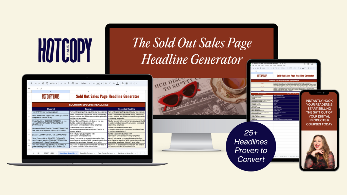 FREE Sales Page Headline Generator