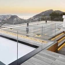 Light & Dark Wood Knee Wall Railings in South Florida