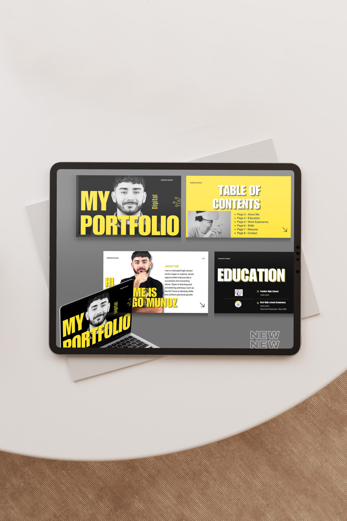Student Digital Portfolio Template | Angie B Photography