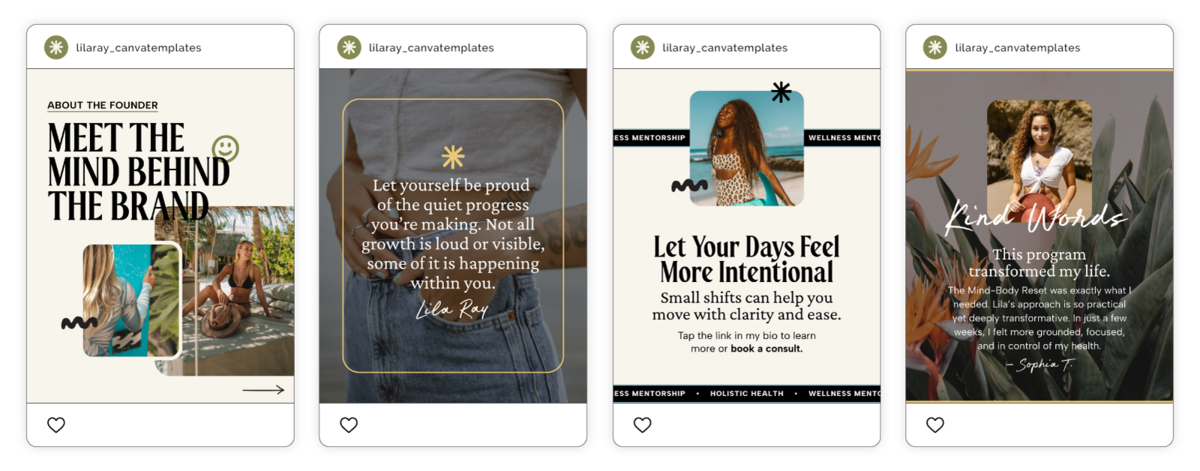Lila Ray Canva Social Media Templates for Coaches, Creatives and ...