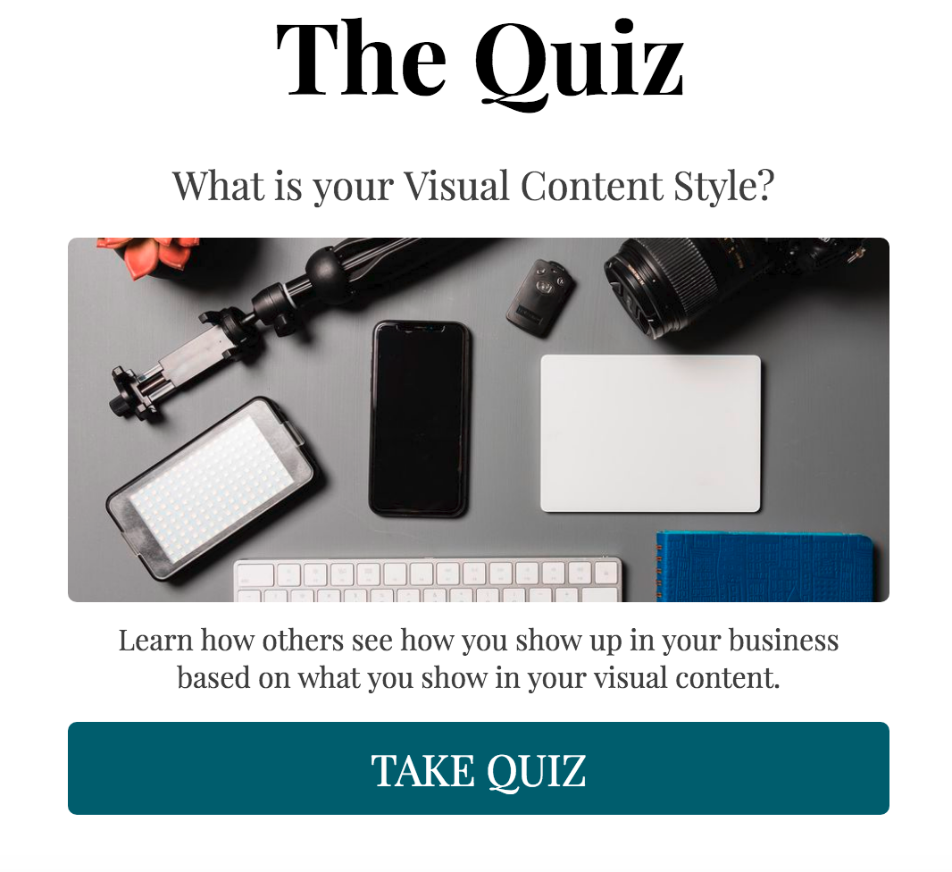 What's your Visual Content Style Quiz