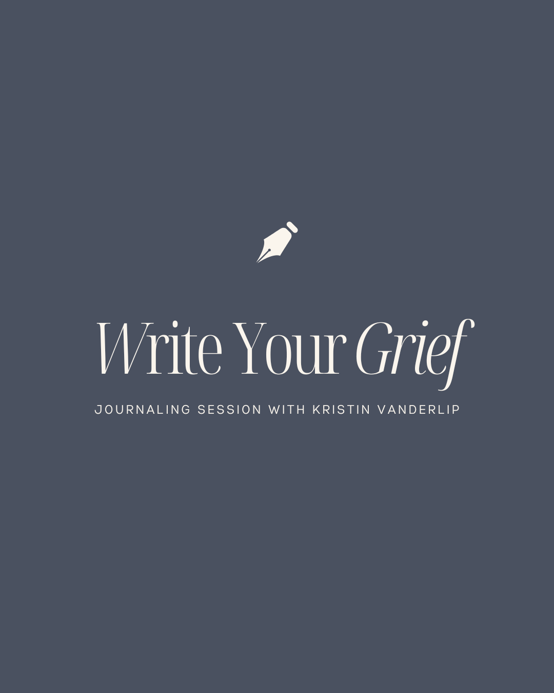 Write Your Grief