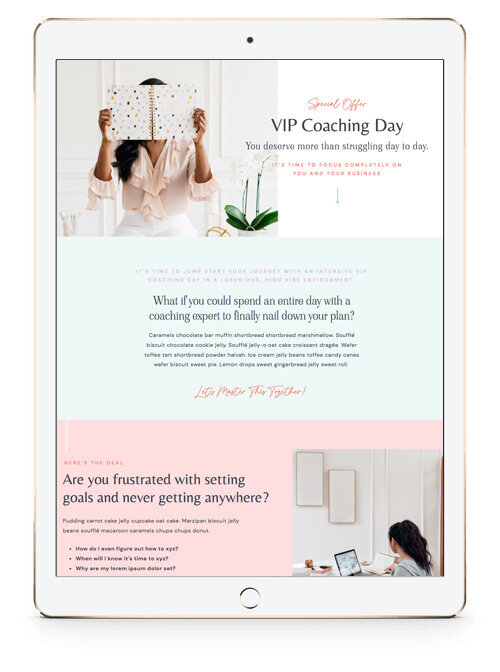 Showit Template For Coaches