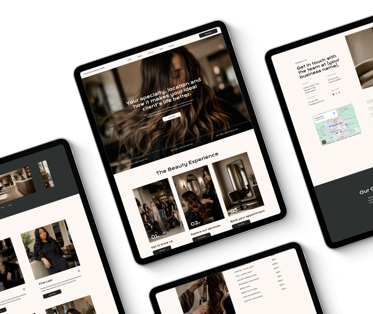 Simple Salon Website Template | Easy-to-edit Theme for Salons
