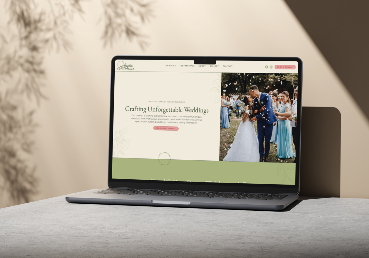 The Amelia Template | Good Cheer Showit Template Shop