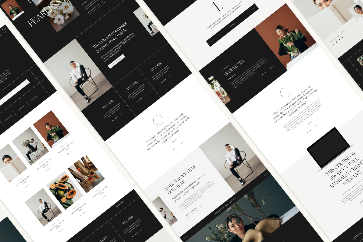 Showit Website Templates for Coaches | Harper | Rove Showit Website Templates for Coaches | Harper | Rove