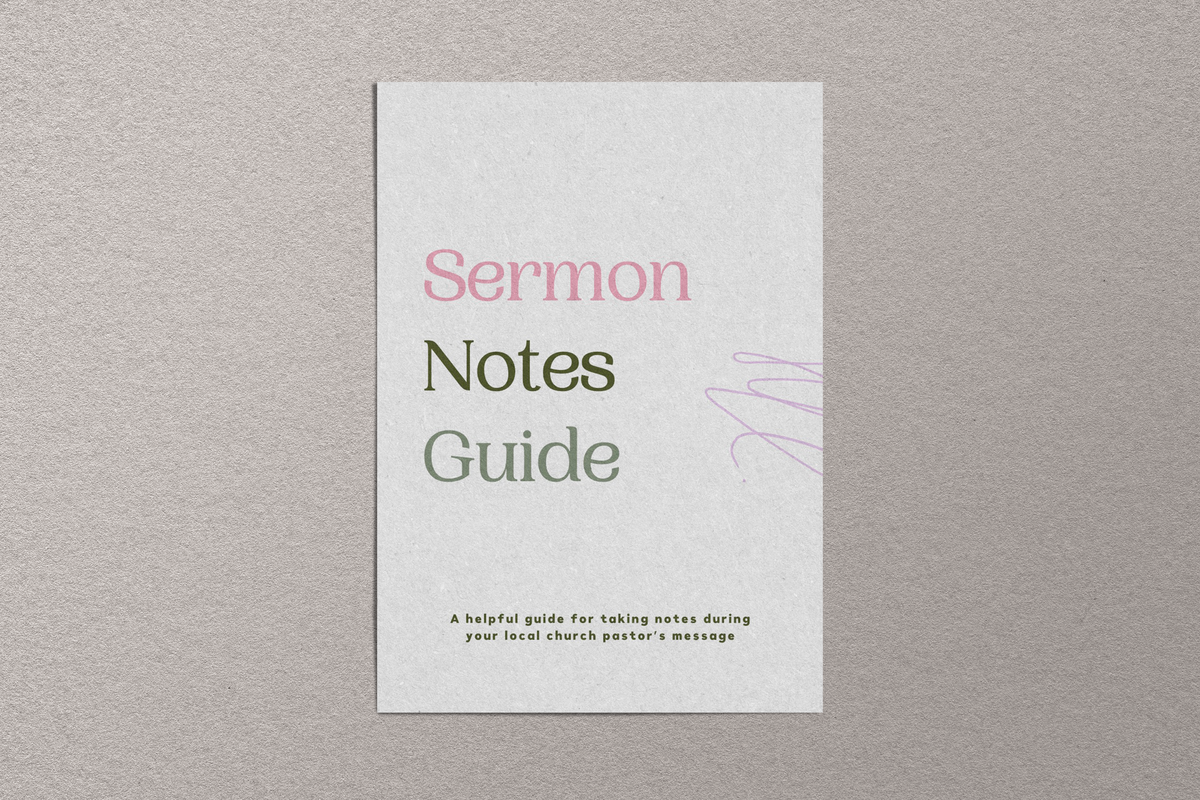 Sermon Notes| Digital Download | Warmly Welcomed