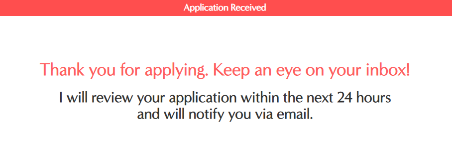 Application Received