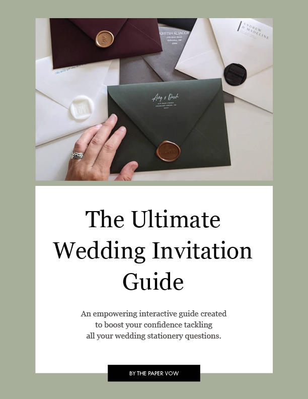 Wedding Invitation Guide, What Goes Where | The Paper Vow