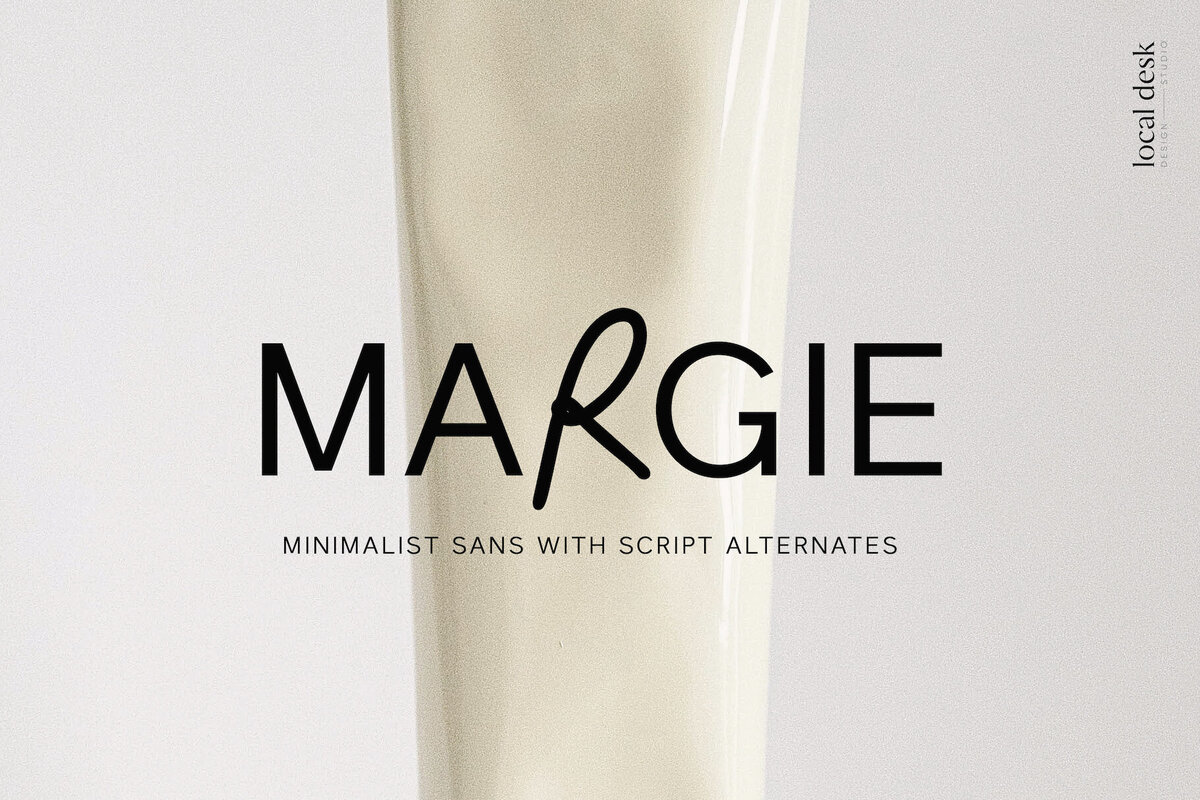 Margie – Sans with Script Alternates by Local Desk Design